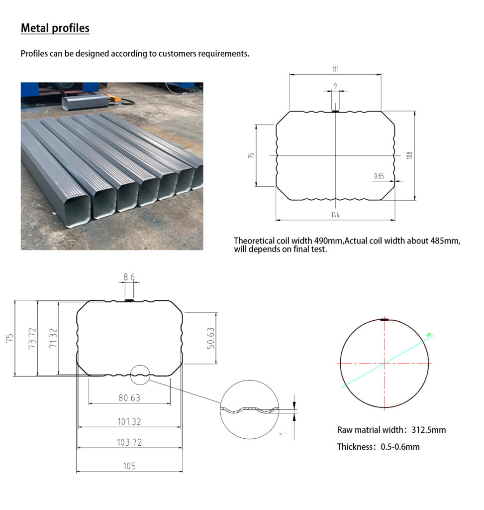 Downspout Pipe Roll Forming Machine - SUNWAY Machine